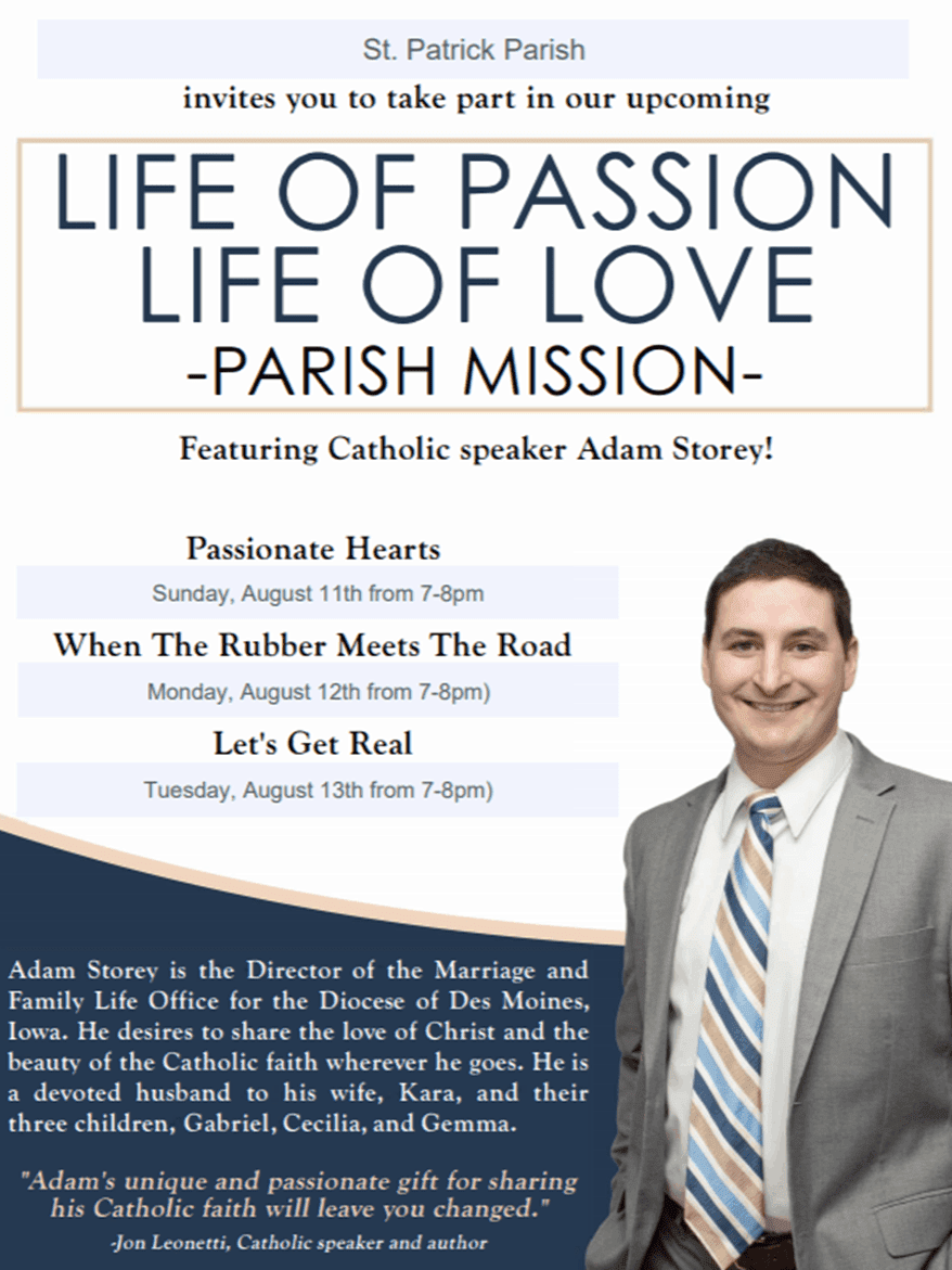 Parish Mission! – St. Patrick